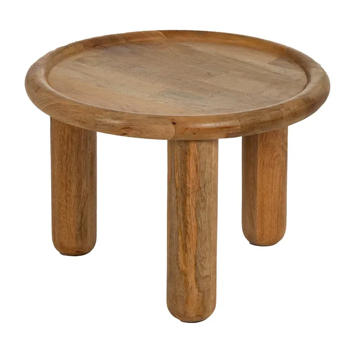 MESA APOIO MADEIRA MANGO 50x50x36CM – RD Atelier
